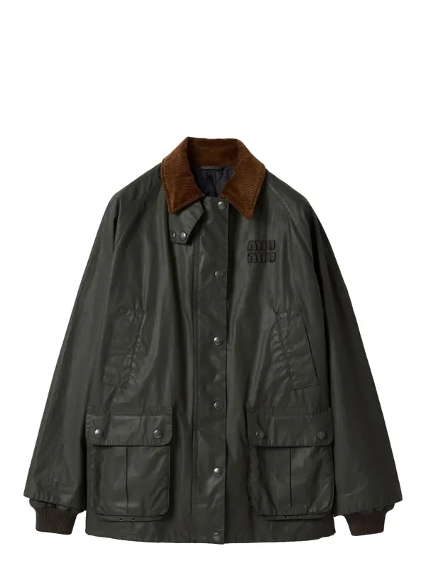 Miu Miu Poplin Jacket - Green