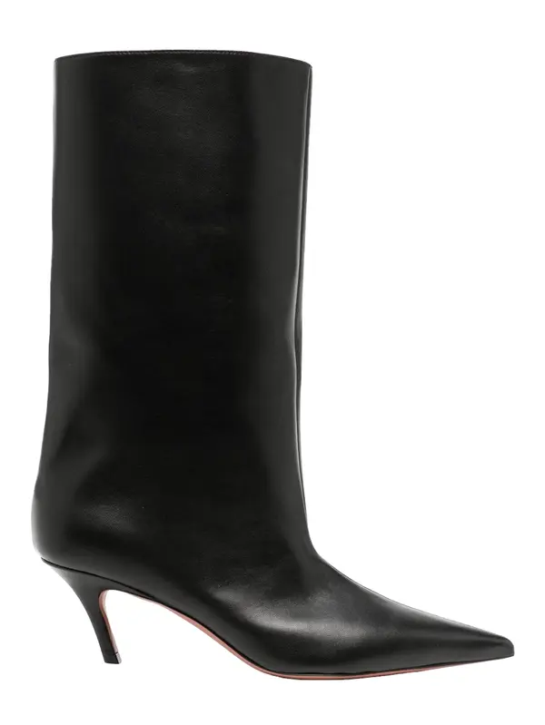 Amina Muaddi 60mm Fiona Boots - Black