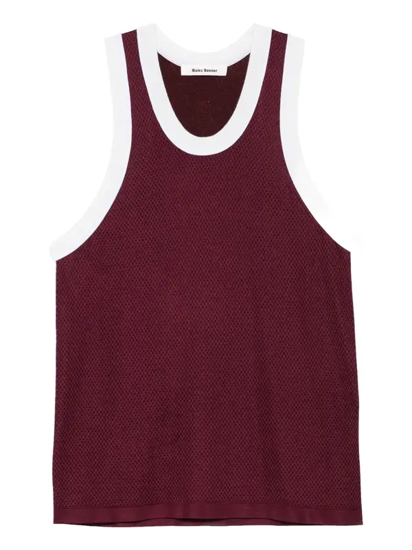 WALES BONNER Rio Tank Top - Red