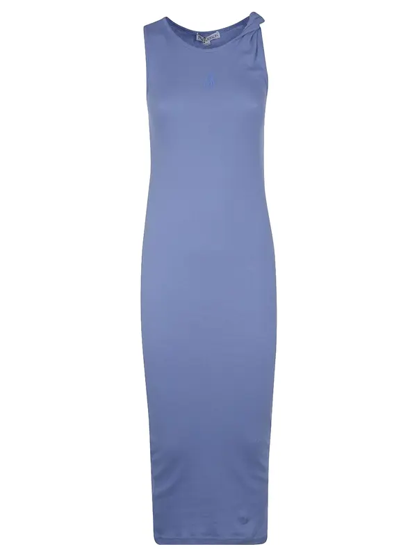 JW Anderson Embroidered Maxi Dress - Blue