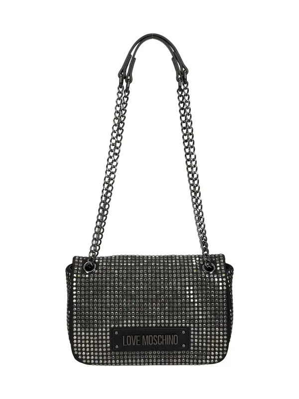 Moschino Sparkling Shoulder Bag - Black