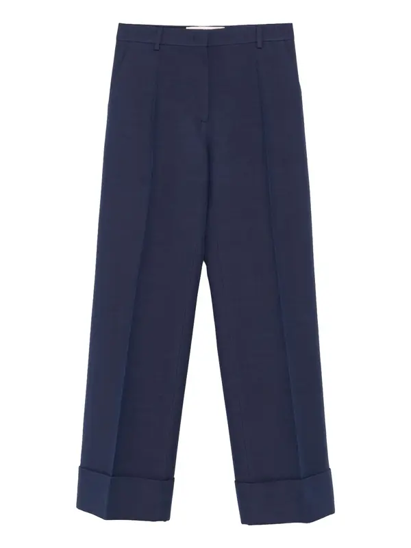 Valentino Garavani Crepe Trousers - Blue