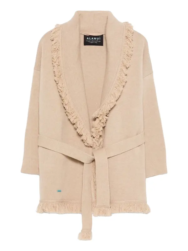 Alanui Fringed Cardigan - Neutrals