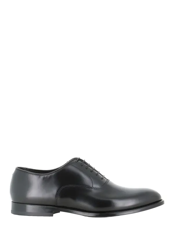 DOUCAL'S Leather Oxford Shoes - Black