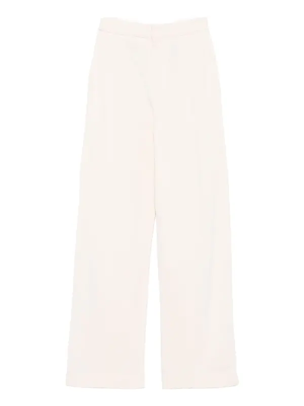FORTE_FORTE Knitted Straight-leg Trousers - Neutrals