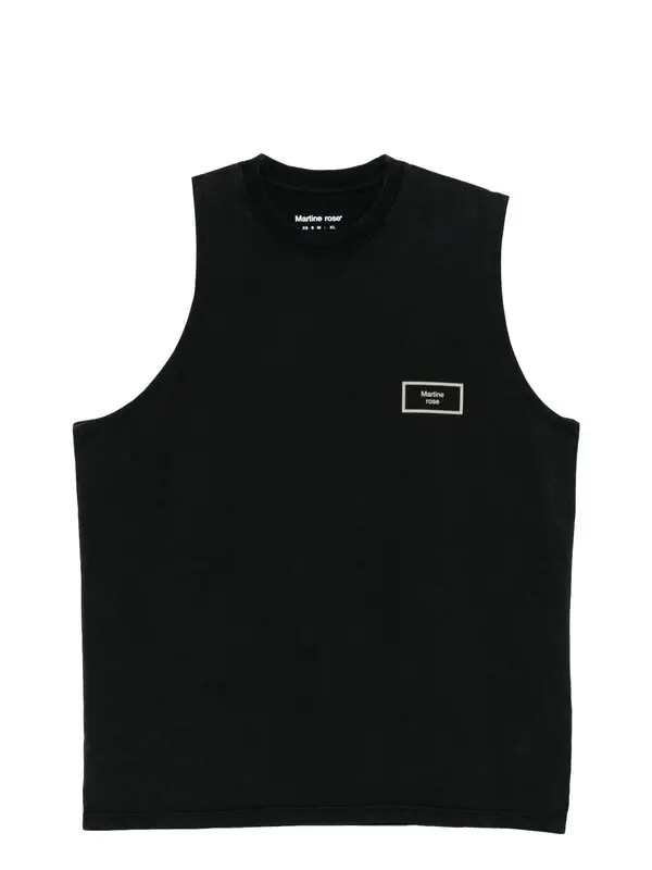 Martine Rose Logo-print Tank Top - Black
