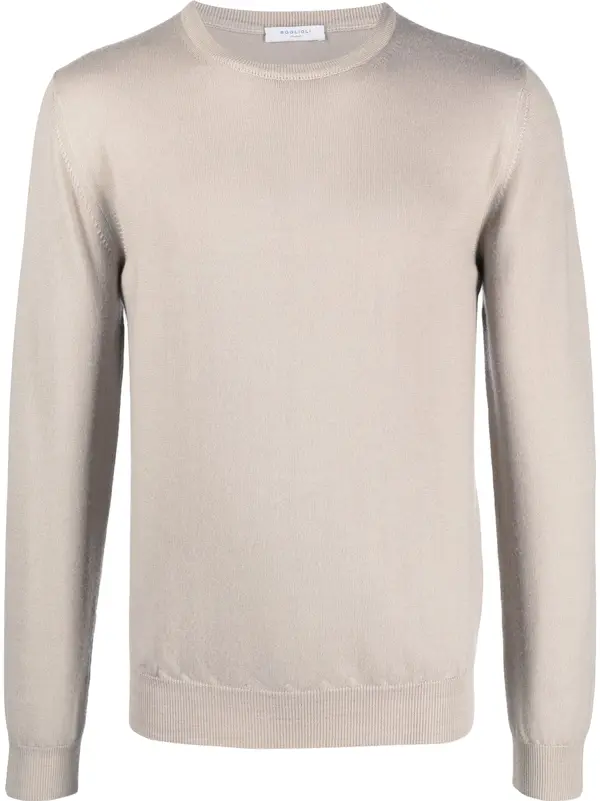 Boglioli Crew-neck Jumper - Neutrals