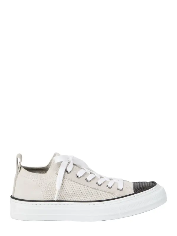 Brunello Cucinelli Knitted Sneakers - Neutrals