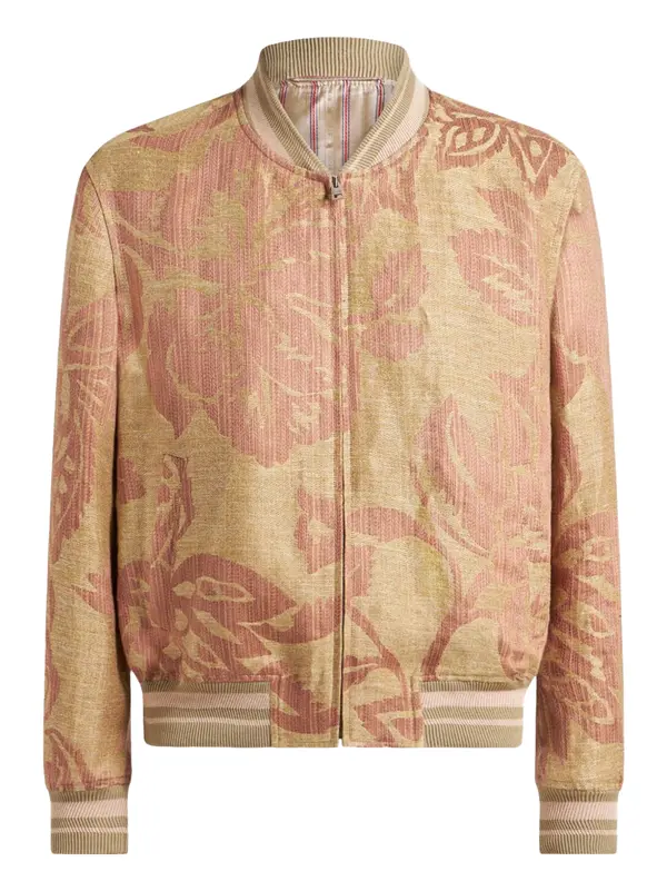 Etro Linen Bomber Jacket - Neutrals