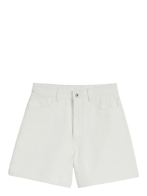 JIL SANDER High-rise Denim Shorts - White