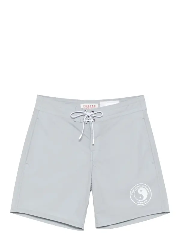FURSAC Logo-print Swim Shorts - Grey