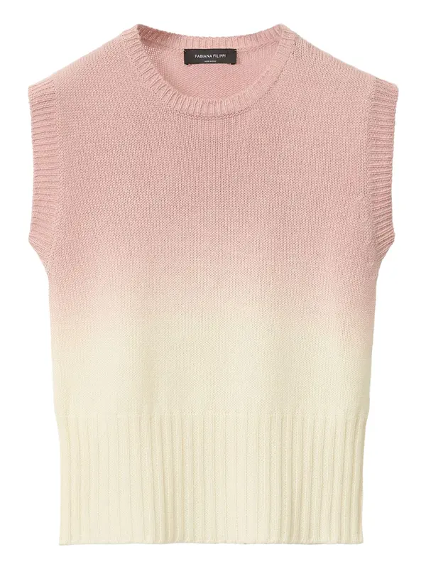 Fabiana Filippi Gradient Effect Vest - Pink