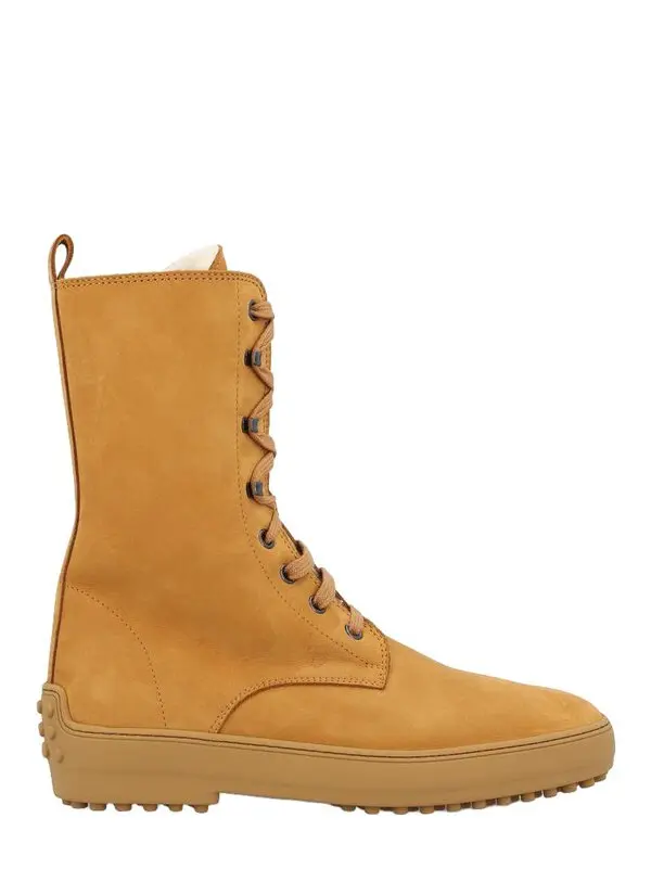 TOD'S Winter Gommino Ankle Boots - Light Camel
