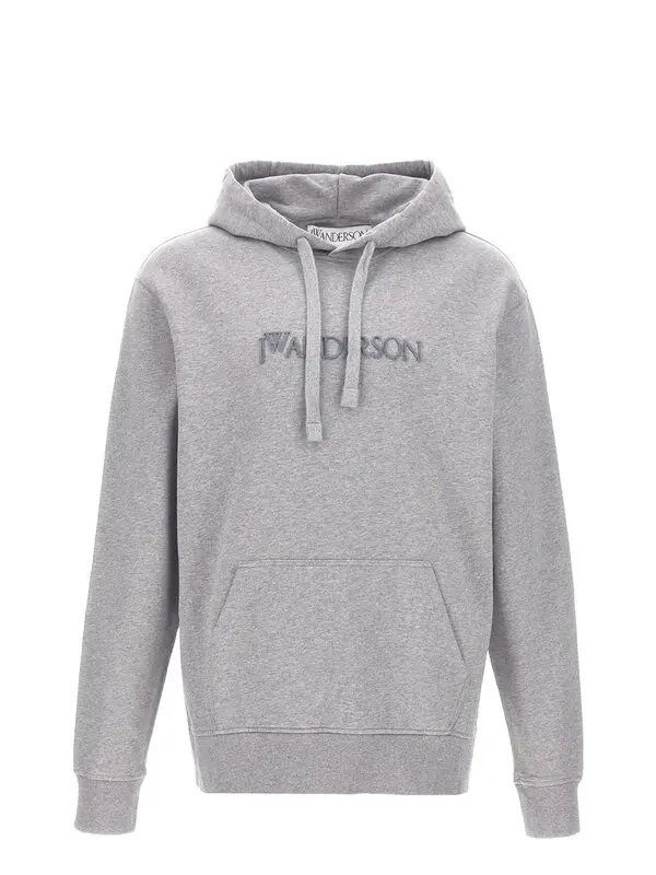 JW Anderson Logo Embroidery Sweatshirt - Gray