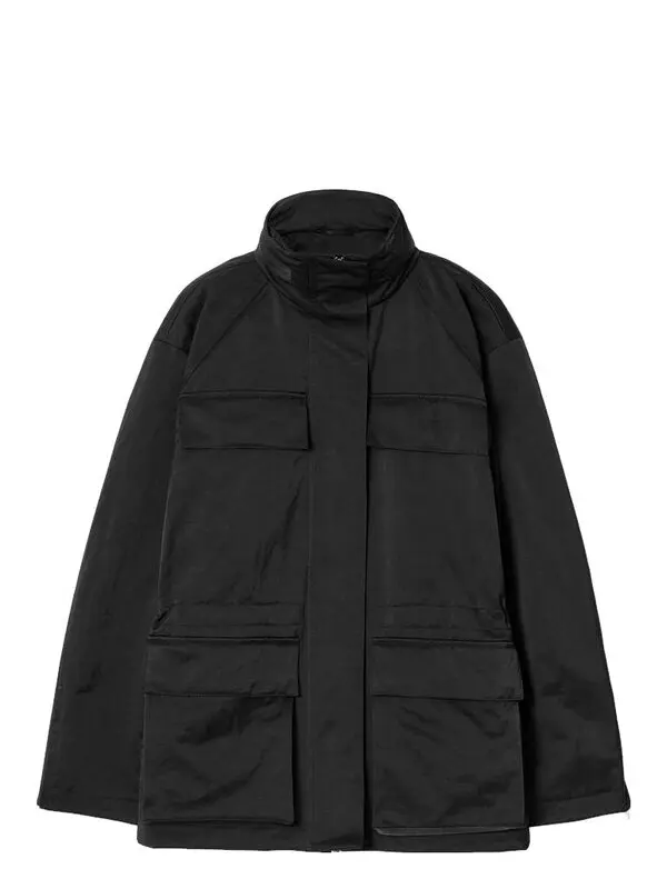 Cos Waisted Utility Jacket - Black