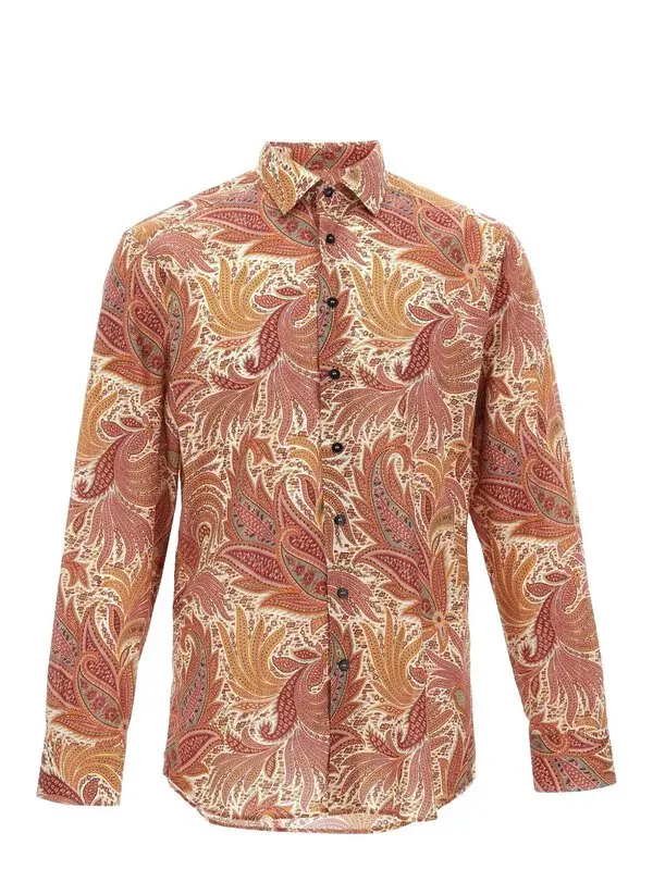 Etro Paisley Flower Shirt - Brown