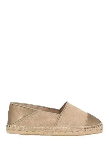 CastaÑer Espadrilles In Leather And Textile - Beige