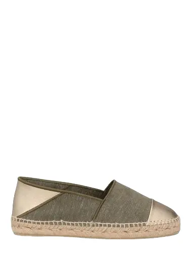 CastaÑer Espadrilles In Leather And Textile - Green