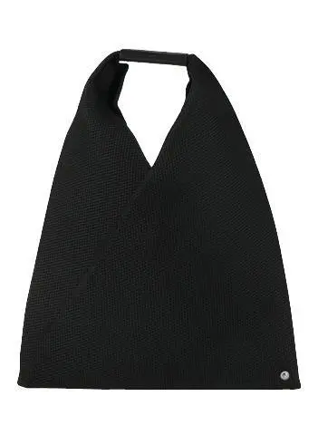MAISON MARGIELA Shopper Bag With Perforated Fleece Design - Black