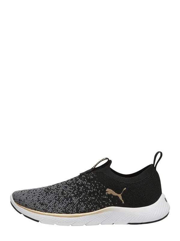 PUMA Softride Remi Knit Slip-on Sneakers - Black