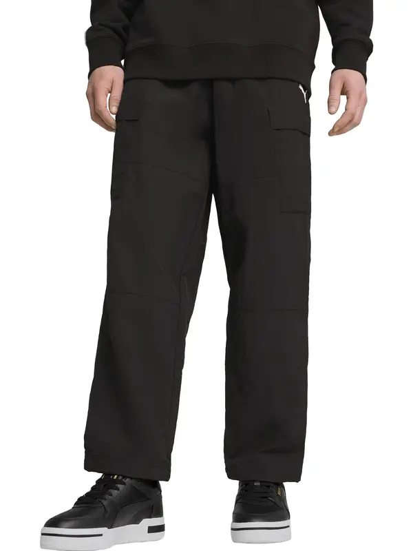 PUMA Relaxed Fit Cargo Pants - Black