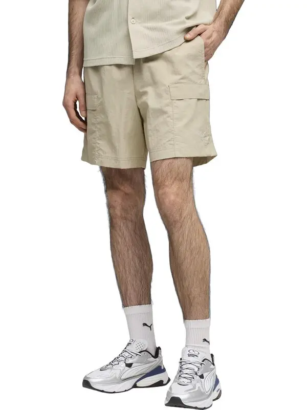 PUMA Relaxed 6" Cargo Shorts - Beige