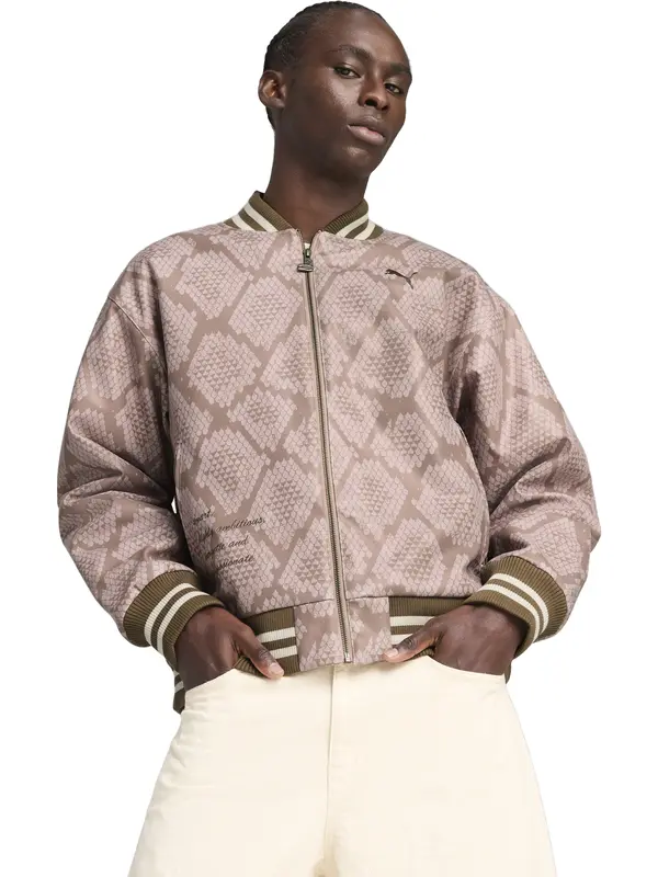 PUMA Year Of The Snake College Jacket - Beige