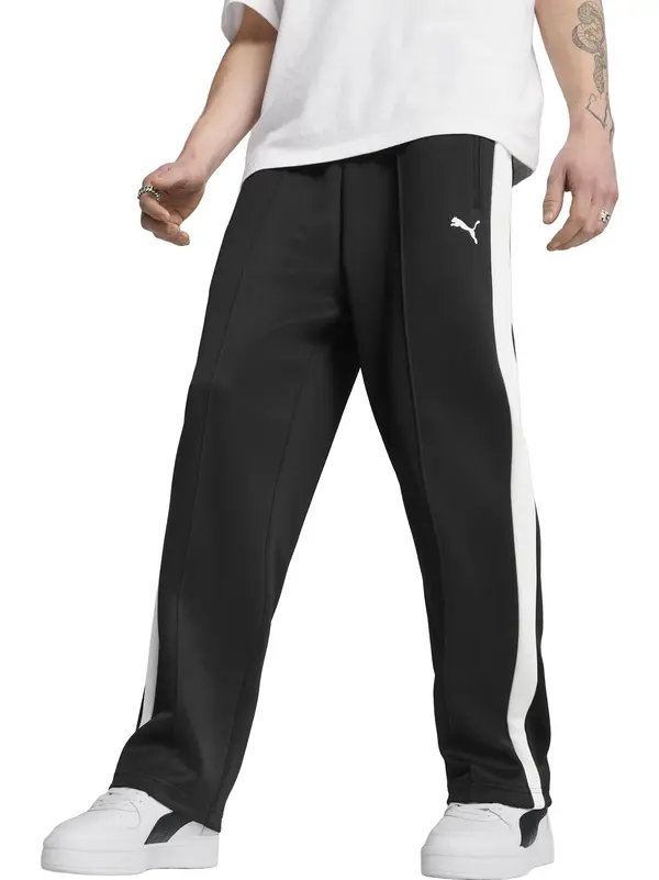 PUMA T7 Relaxed Track Pants - Black