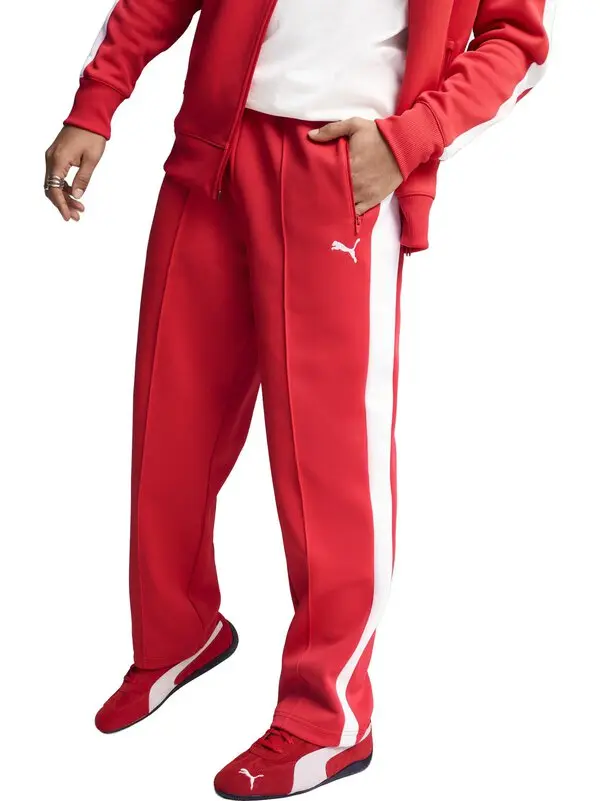 PUMA T7 Relaxed Track Pants - Red