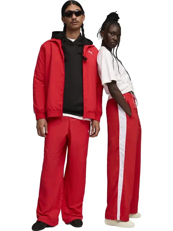 PUMA T7 Oversized Track Pants - Red