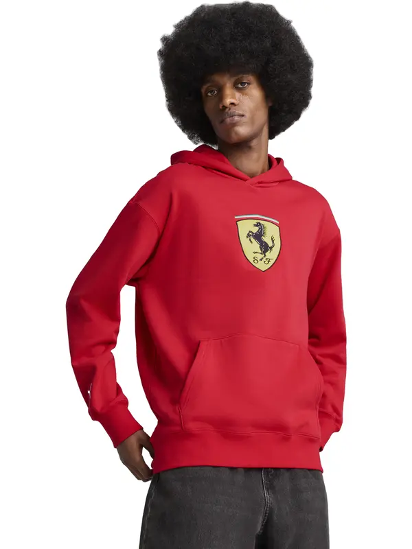 PUMA Scuderia Ferrari Relaxed Fit Hoodie - Red