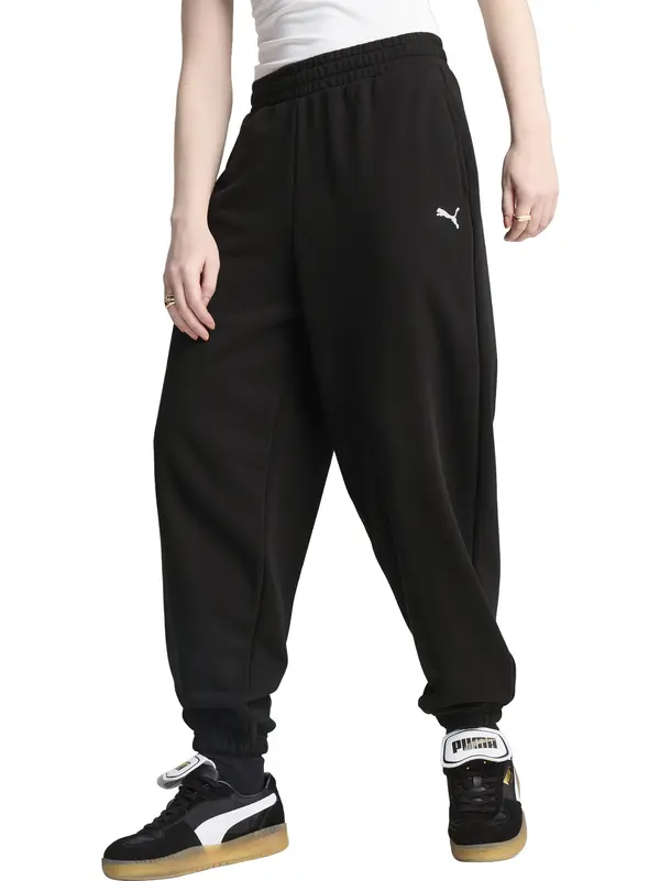 PUMA Relaxed Fit Sweatpants - Black