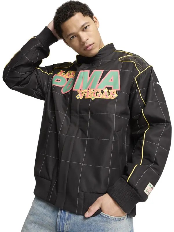 PUMA Las Vegas Relaxed Racer Jacket - Black