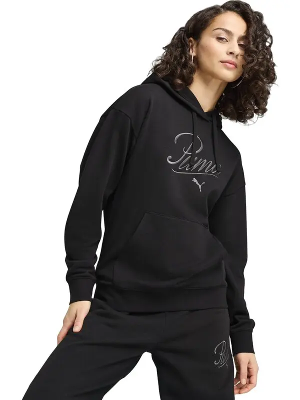 PUMA Essentials Script Comfort Hoodie - Black