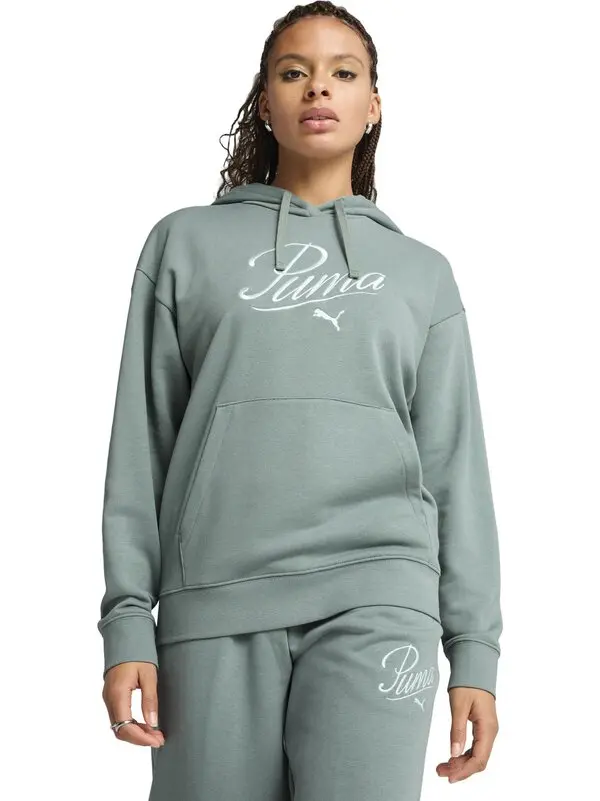 PUMA Essentials Script Comfort Hoodie - Green