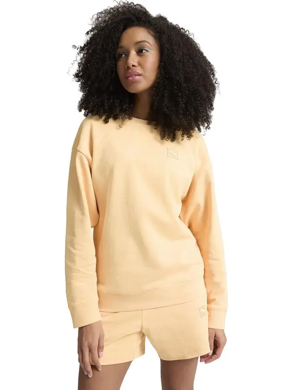 PUMA Elevated Essentials Comfort Crew Sweatshirt - Orange