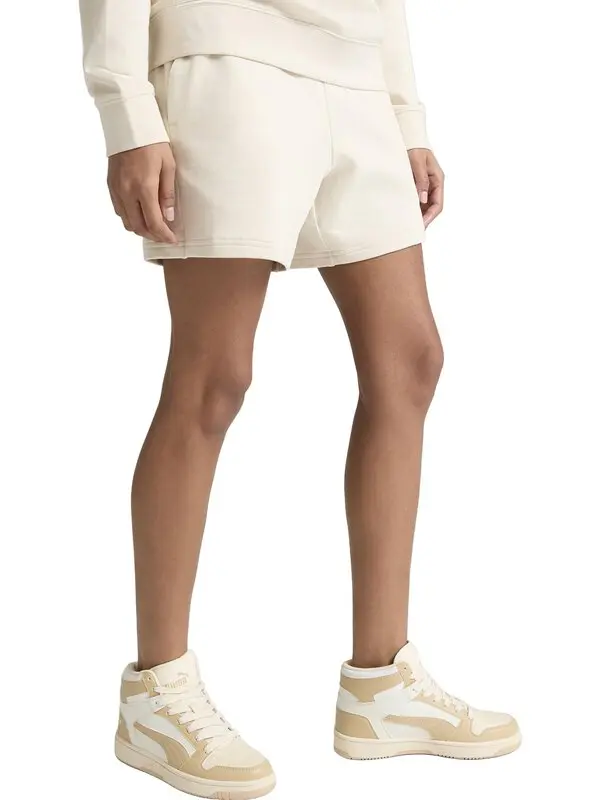 PUMA Elevated Essentials 5" Mid-rise Shorts - White