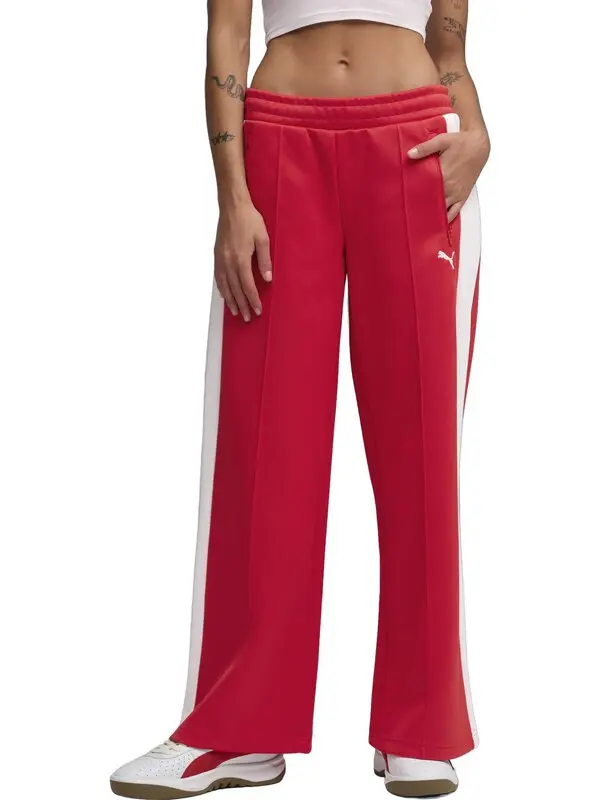PUMA T7 Low Rise Track Pants - Red