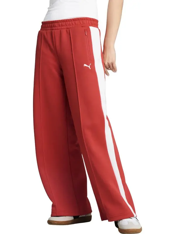 PUMA T7 Low Rise Track Pants - Red