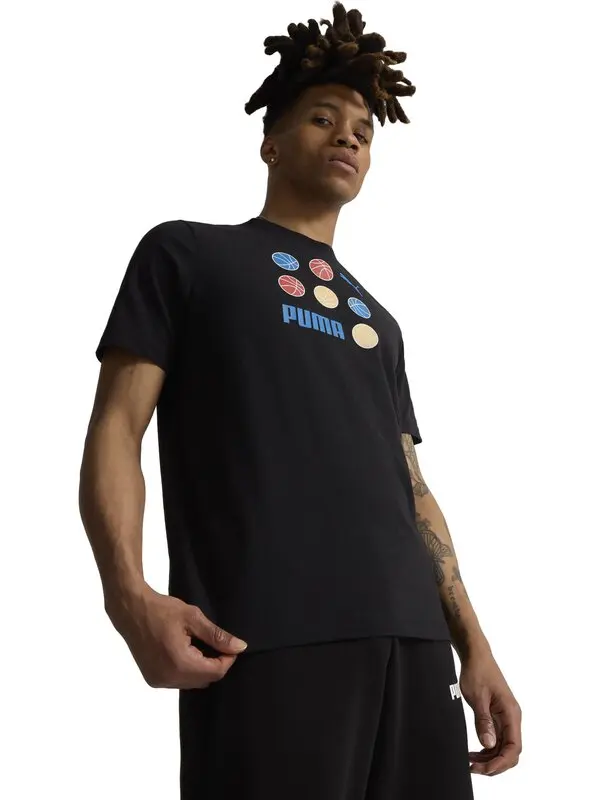 PUMA Graphics Bball T-shirt - Black