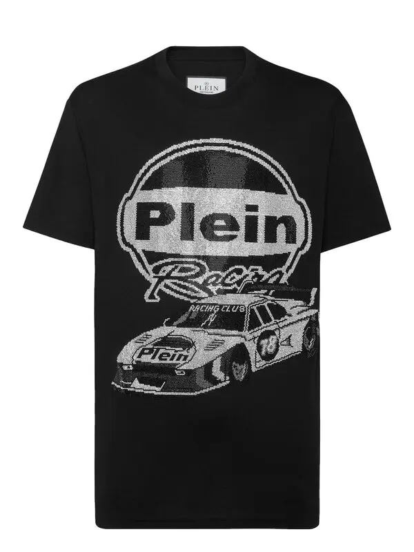 Philipp Plein Strass Cars Racing T-shirt - Black