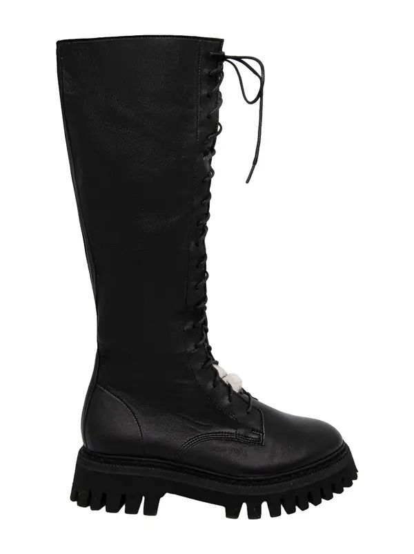 IRO PARIS Leather Knee High Boots - Black