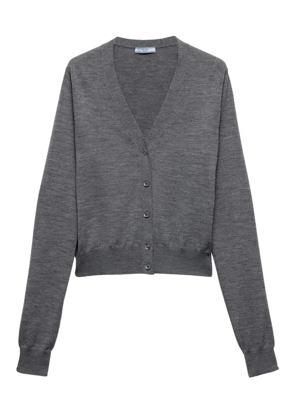 Prada Wool Cardigan - Grey