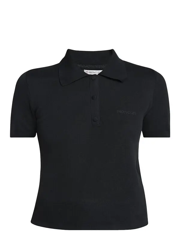 Moncler Short-sleeve Polo Shirt - Black