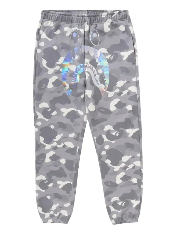 A BATHING APE City Camo Shark Sweat Pants - Grey
