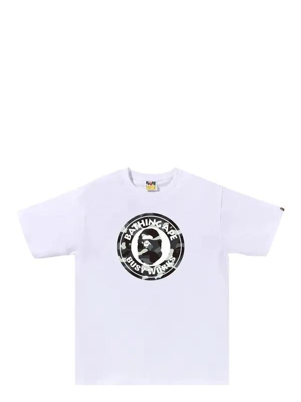 A BATHING APE City Camo Busy Works Tee - White