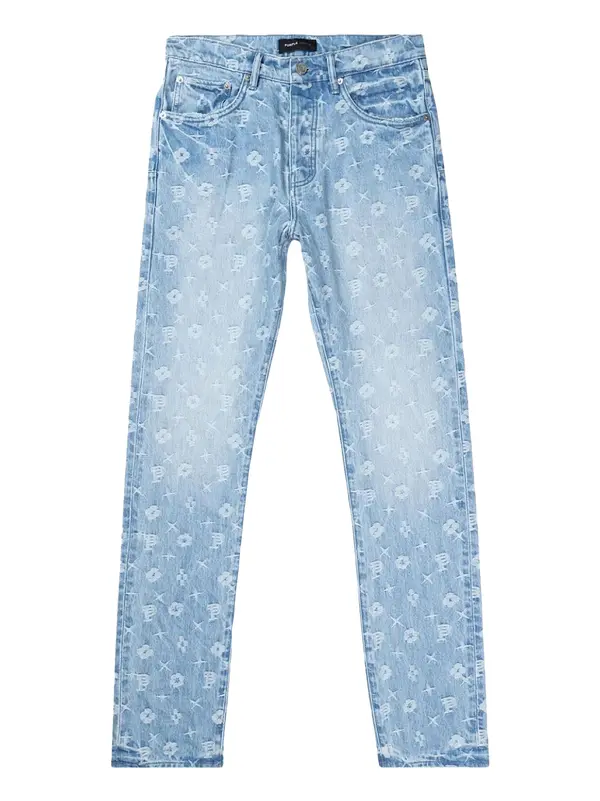 PURPLE BRAND Monogram Jeans - Blue