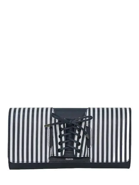 Perrin Le Corset Classic Clutch - Navy White