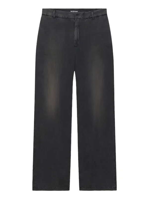 Balenciaga Slim Fit Trousers - Black