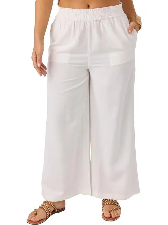 O'Neill Sanders Wide Leg Pants - White